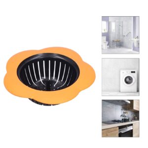 4Pcs Silicone Kitchen Sink Strainer, Hair Catcher Silicone Shower Drain Covers Kitchen Drain Filter Basket Pouring Strainers for Bathroom Bathtub and Kitchen, 4.4" Diameter