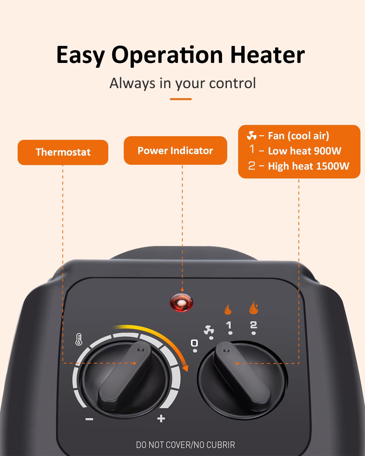 shinic Space Heater for Indoor Use, 1500W/900W Ceramic Space Heater, 1s Fast Heat, Overheat and Tipover Protection, Portable Electric Heater, Quiet Office Small Room Desk Heater, Black