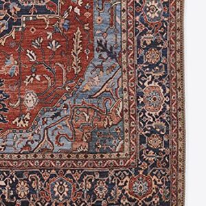 Momeni Afshar Polyester Area Rug, Red, 10' X 14'