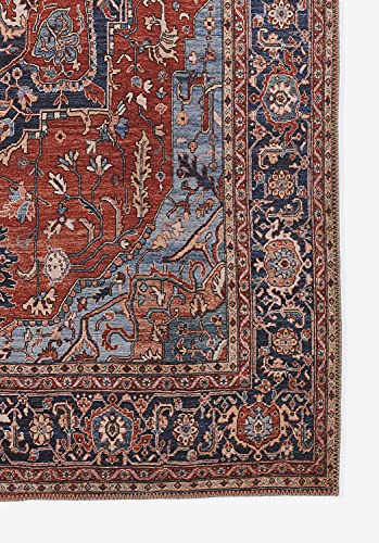 Momeni Afshar Polyester Area Rug, Red, 10' X 14'