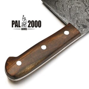 PAL 2000 KNIVES CL-9241 Custom Handmade Damascus Steel 11 Inches Chef Kitchen Knife