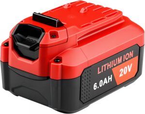 powerost v20 20v lithium battery: replacement for craftsman 20v battery cmcb204 cmcb202 cmcb201 cordless drill tools - 6ah 20 volt max battery pack