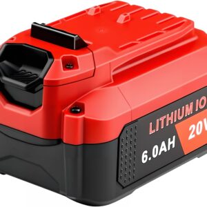 Powerost V20 20V Lithium Battery: Replacement for Craftsman 20V Battery CMCB204 CMCB202 CMCB201 Cordless Drill Tools - 6Ah 20 Volt Max Battery Pack