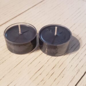 Black Eclipse (Dragon's Blood) Natural Soy Wax Tealights 6ct Hand Poured with Fragrant/Essential Oils!