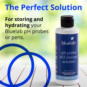 Bluelab STSOL120 KCL Storage Solution 120ml pH Probe and Pen, Maintain Meters Used for Water, Soil, and Hydroponic System or Indoor Plant Grow White