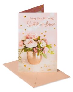 american greetings birthday card for sister-in-law (flower arrangement)