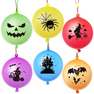 36 pcs halloween punch balloons for kids halloween balloons decorations, halloween punching balloons for halloween prize punch game rewards school classroom game