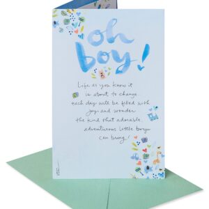 American Greetings Baby Shower Card for Boy (New Little One)