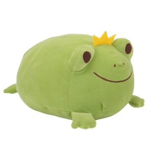 cazoyee super soft frog plush stuffed animal, cute frog snuggly hugging pillow, adorable frog plushie toy gift for kids toddlers children girls boys baby, cuddly plush frog decoration