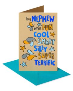 american greetings birthday card for nephew (super terrific)