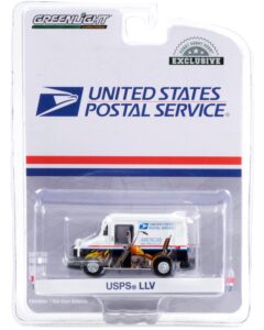 greenlight 30249 united states postal service long-life postal delivery vehicle (llv) - american motorcycles collectible stamps llv (hobby exclusive) 1:64 scale