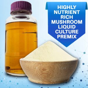 Mushroom Liquid Culture Premix 100 Grams - Evviva Sciences – Make Liters of Your Own Mushroom, Mycelium Liquid Cultures - Professional Lab Performance - Excellent for Mycology Projects