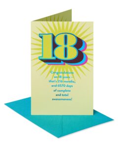 american greetings 18th birthday card (total awesomeness)