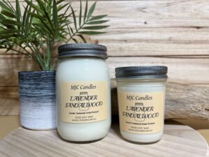 lavender sandalwood candle | lavender soy candle | free shipping | soy candle | soy candles | mason jar soy candles | mason jar candles