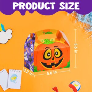 JOYIN 36 PCS Halloween Cardboard Treat Boxes Trick or Treat Candy Boxes Cookies Goodie Bags for Halloween Party Favor Supplies, Classroom Exchange Goody Bags