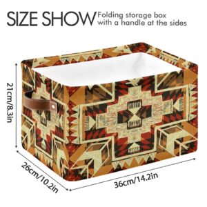 xigua Native American Style Storage Bin for Toy Storage Basket Dirty Clothes Sundries Office Home Closet Organizer Shelf Cube Box Waterproof Laundry Basket