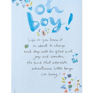 American Greetings Baby Shower Card for Boy (New Little One)