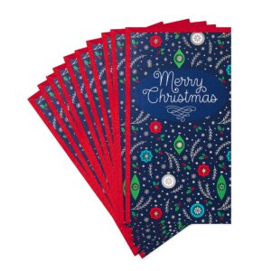 hallmark pack of christmas money or gift card holders, ornaments (10 cards with envelopes)