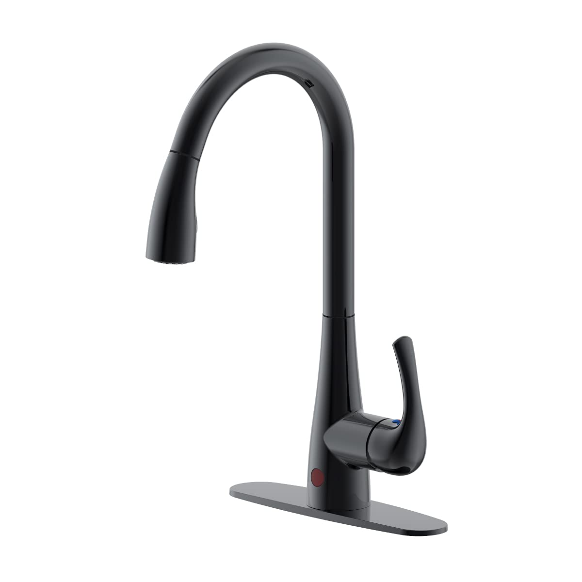 Westbrass KA03A-12 Dual Sensor-Touchless Motion Sensor Control Kitchen Faucet with Pull Down Sprayer Head, Oil Rubbed Bronze