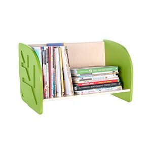 guidecraft birch leaf book browser: books, files & folder organizer, bookshelf for kids, home office and school furniture