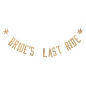 weddingstar paper bachelorette party banner - bride’s last ride