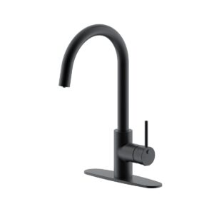 westbrass kh31b-62 hotmaster 3 in 1 single handle dual waterway kitchen faucet only, matte black