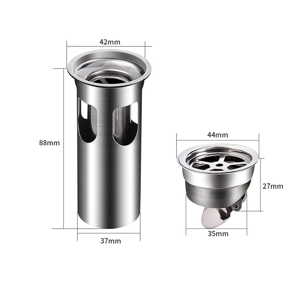 Floor Drain 4pcs Drain Backflow Preventer Stainless Steel Kitchen Bathroom Sink for Tubes Floor Drain Backflow Preventer