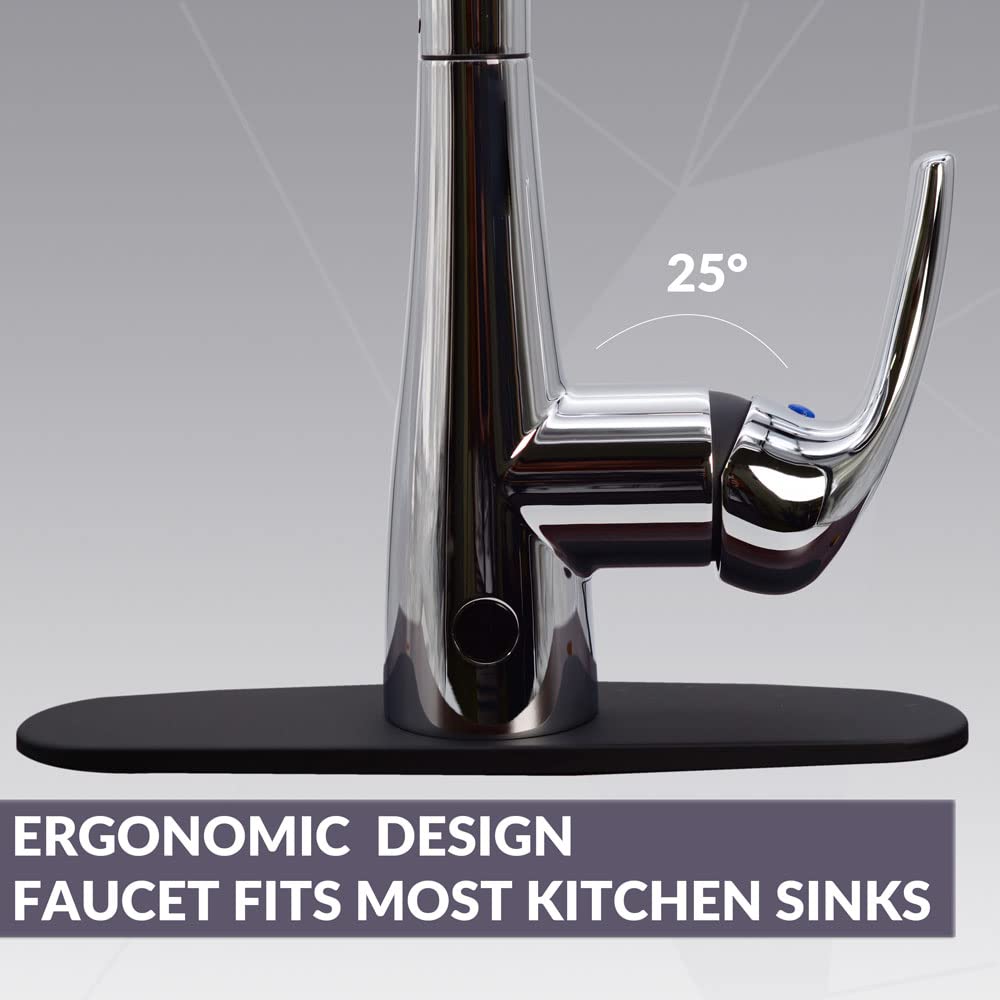 Westbrass KA03A-12 Dual Sensor-Touchless Motion Sensor Control Kitchen Faucet with Pull Down Sprayer Head, Oil Rubbed Bronze