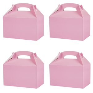 erweicet pink party treat box 24 pcs pink candy cake gift diy bags snack goody cardboard box perfect for kids girls birthday party gift giving baby shower bridal shower wedding supplies decorations