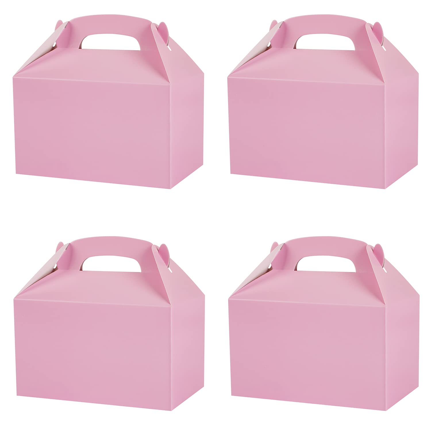 Erweicet Pink Party Treat Box 24 Pcs Pink Candy Cake Gift DIY Bags Snack Goody Cardboard Box Perfect for Kids Girls Birthday Party Gift Giving Baby Shower Bridal Shower Wedding Supplies Decorations