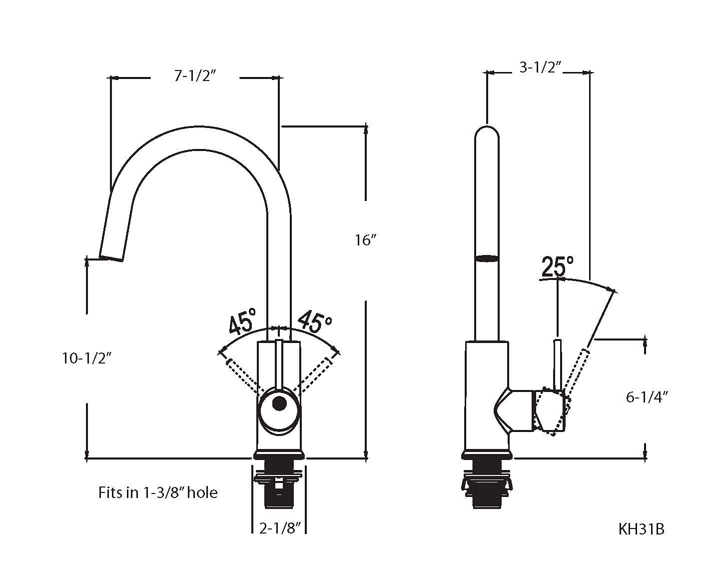 Westbrass KH31BK-20 HotMaster 3 in 1 Kitchen Faucet with DigitHot Instant Hot Water Tank and Single in-Line Water Filter System, Stainless Steel