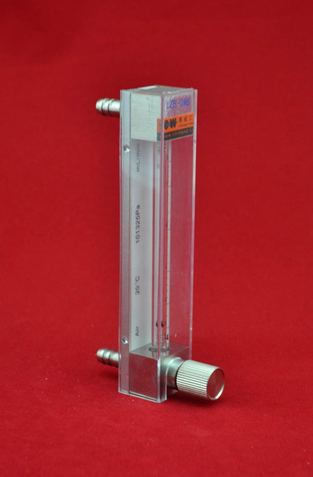 LZB -3WB, Glass rotameter Flow Meter with Control Valve for Water/air/Gas Micro Float Flowmeter Nitrogen (Air 0.2~2L/min)