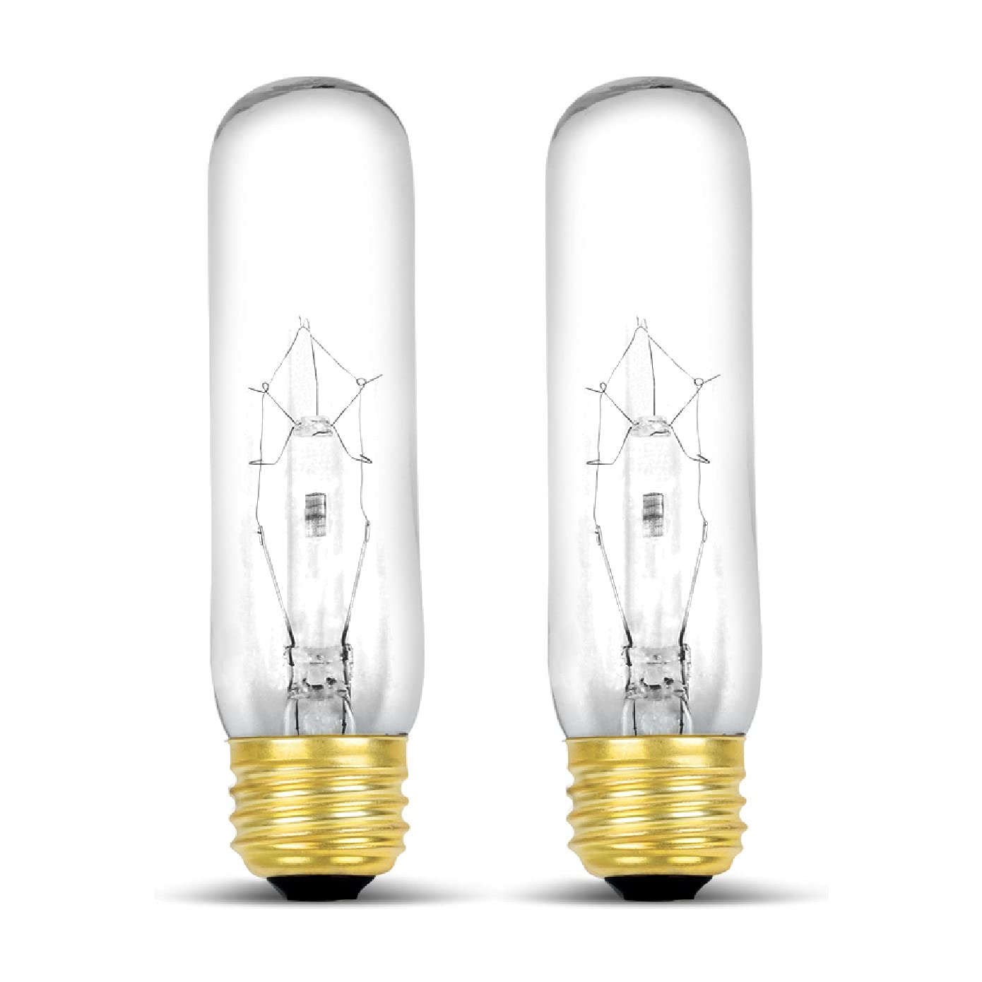 lumenivo Piano Light Bulb 40 watt 120 Volts 一 40T10/CL Light Bulb Display Replacement 一 T10 Bulb Medium Base (E26) 一 280 Lumen Clear Incandescent Bulb for Illuminated Display Units 一 2 Pack