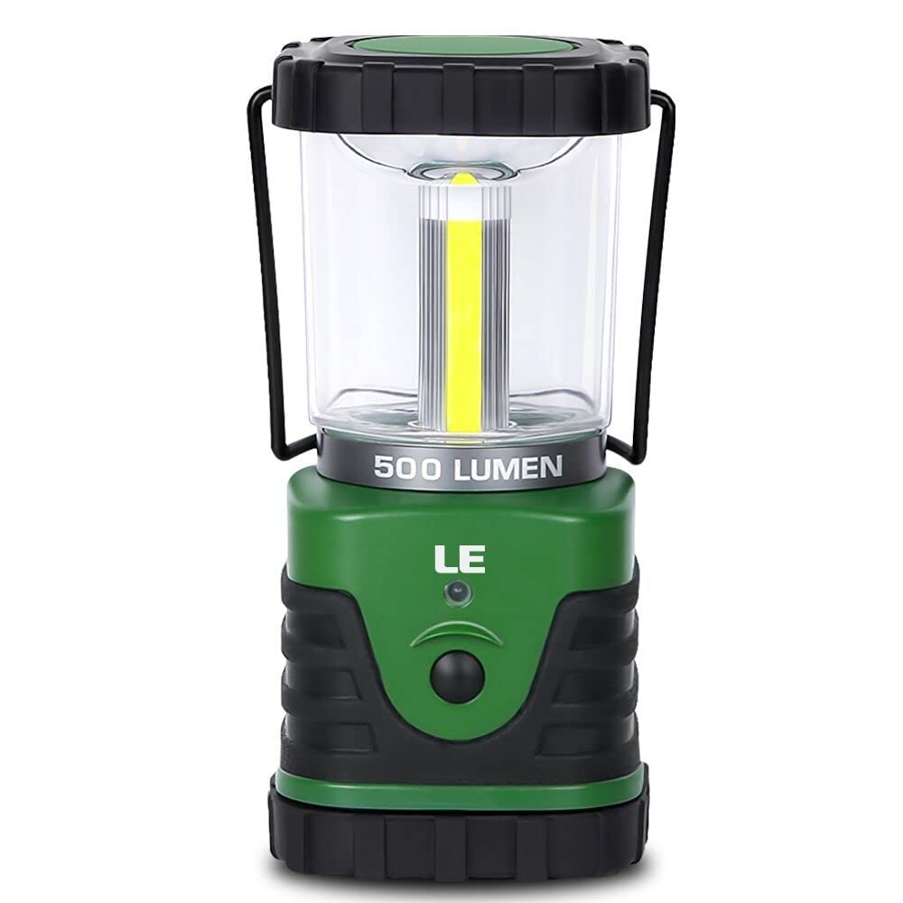 LED Camping Lantern, 500LM, 3 Light Modes, Power Bank, IPX4 Waterproof, Perfect Lantern Flashlight for Hurricane Emergency, Hiking, Home and More