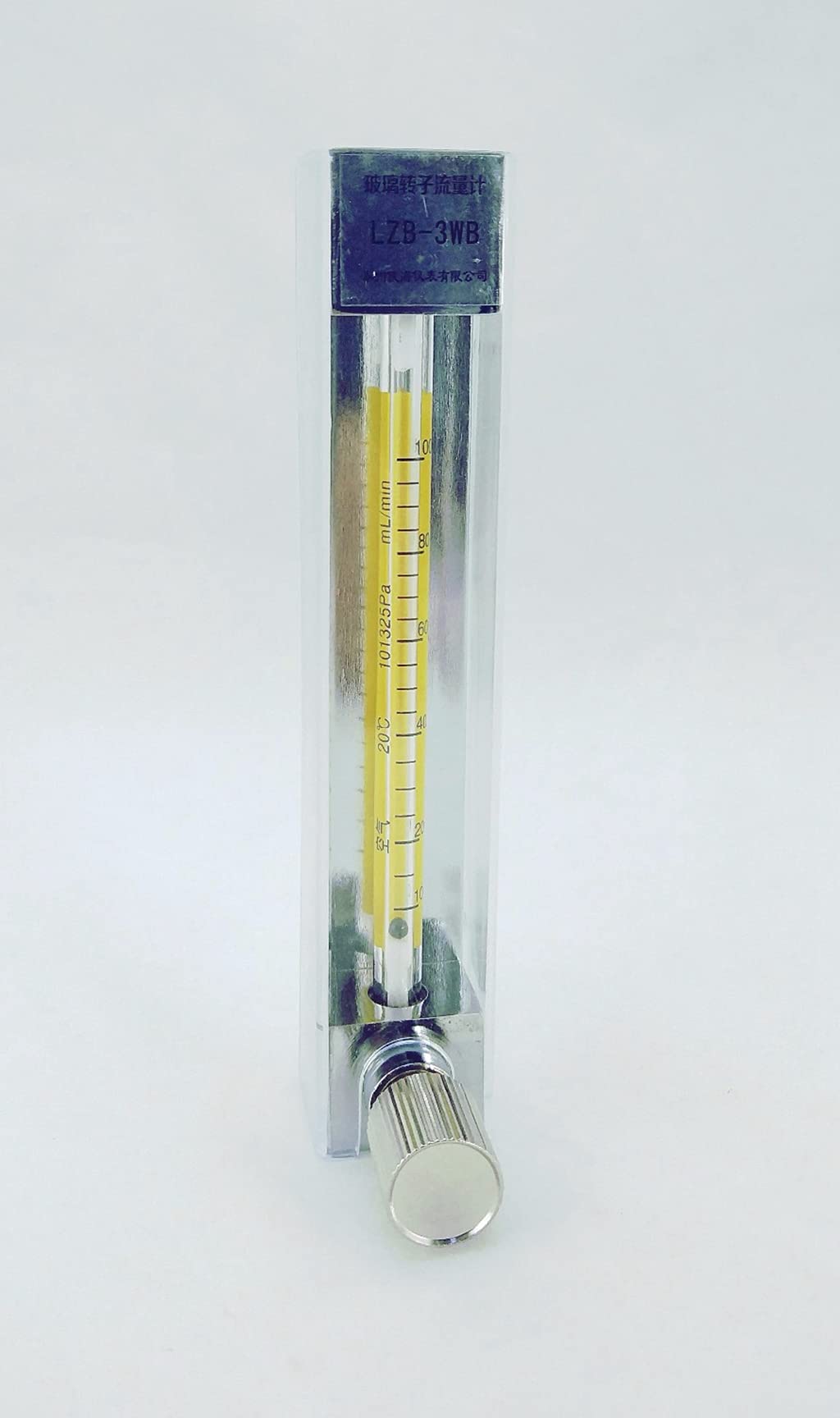 LZB -3WB, Glass rotameter Flow Meter with Control Valve for Water/air/Gas Micro Float Flowmeter Nitrogen (Air 0.2~2L/min)