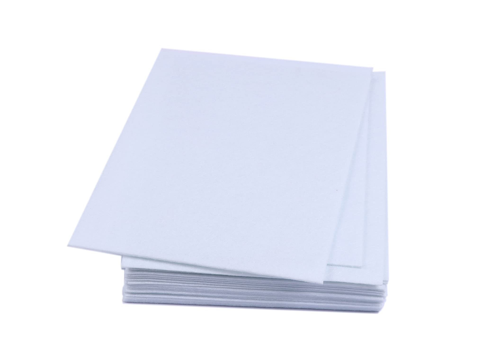 YYCRAFT Thick Stiff Felt Sheets Thick Felt 9 Inch X 12 Inch (Thickness:3.2mm) - 15 Pcs Pack, White