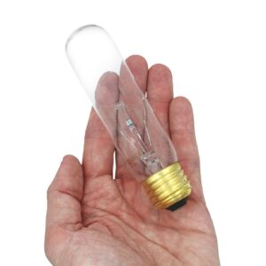 lumenivo Piano Light Bulb 40 watt 120 Volts 一 40T10/CL Light Bulb Display Replacement 一 T10 Bulb Medium Base (E26) 一 280 Lumen Clear Incandescent Bulb for Illuminated Display Units 一 2 Pack