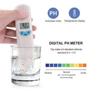 DADAKEWIN PH Meter Pen Type Acidity Meter Waterproof Temperature Tester Aquarist Electronic Water Quality Analyzer (Size : 0.00~14.00 AZ8681)