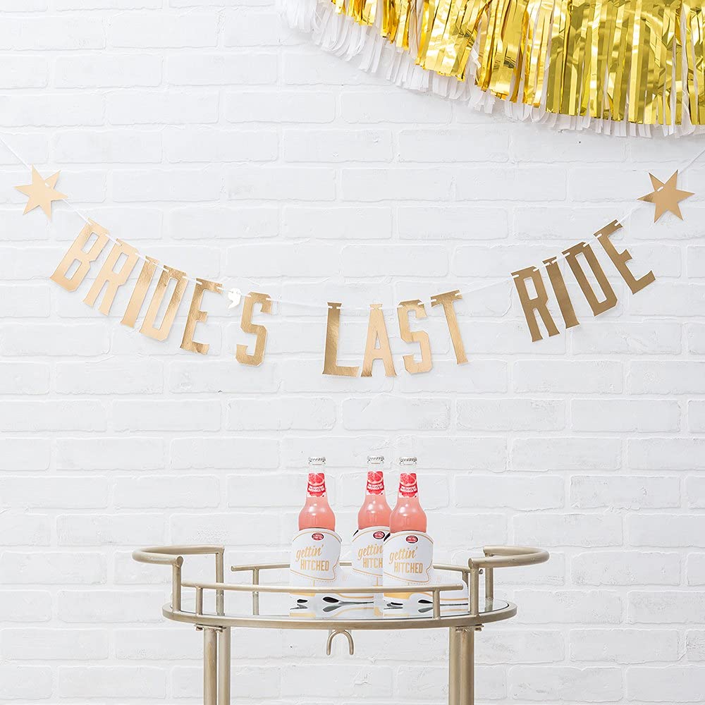 Weddingstar Paper Bachelorette Party Banner - Bride’s Last Ride