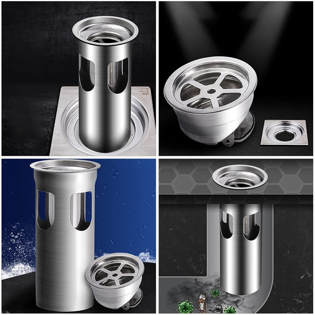 Floor Drain 4pcs Drain Backflow Preventer Stainless Steel Kitchen Bathroom Sink for Tubes Floor Drain Backflow Preventer