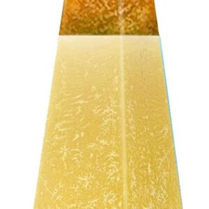 Shalhevet Light Pyramid Self Standing Long Lasting Havdalah Candle (Fire - Brown Orange Red)