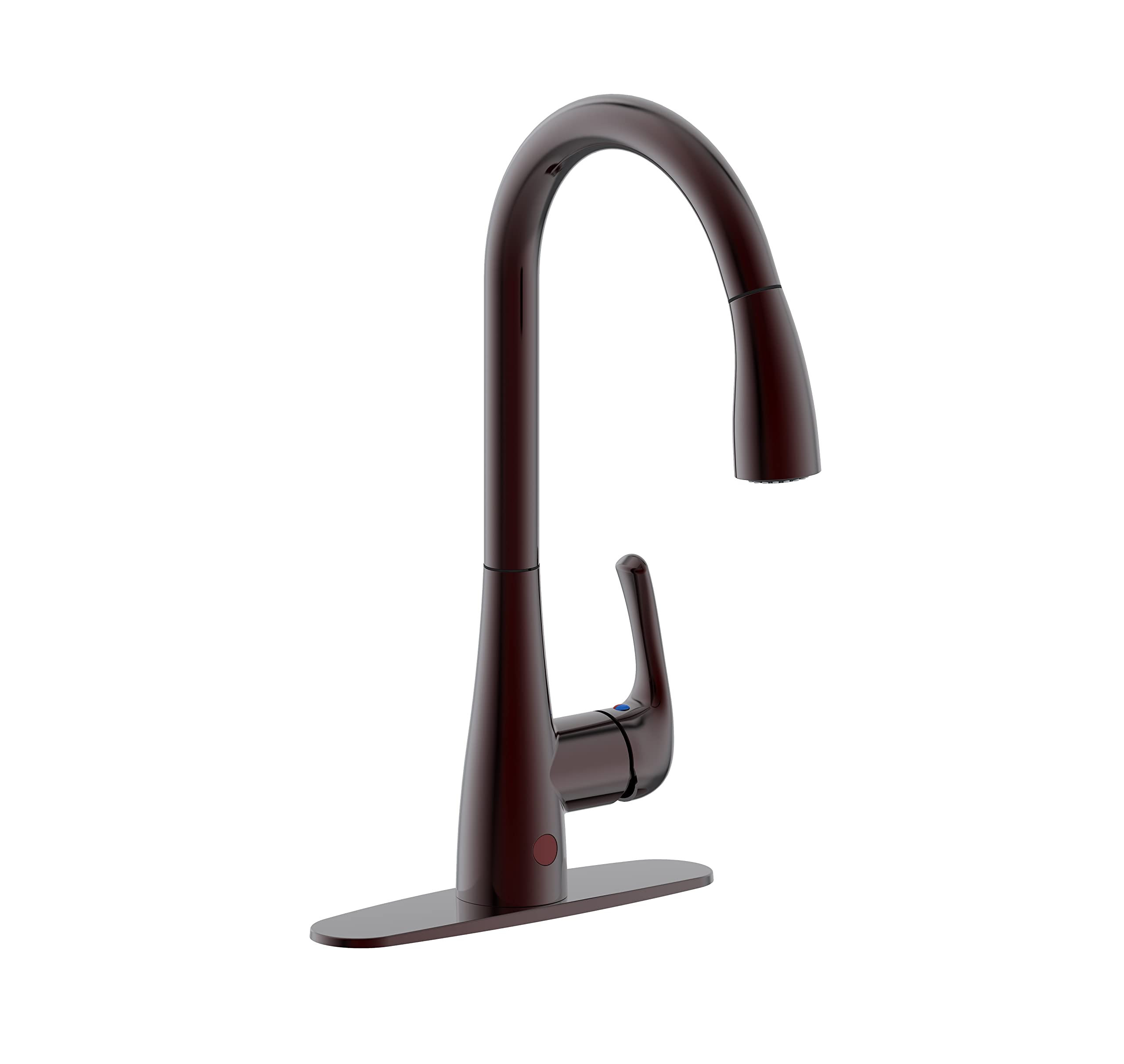 Westbrass KA03A-12 Dual Sensor-Touchless Motion Sensor Control Kitchen Faucet with Pull Down Sprayer Head, Oil Rubbed Bronze