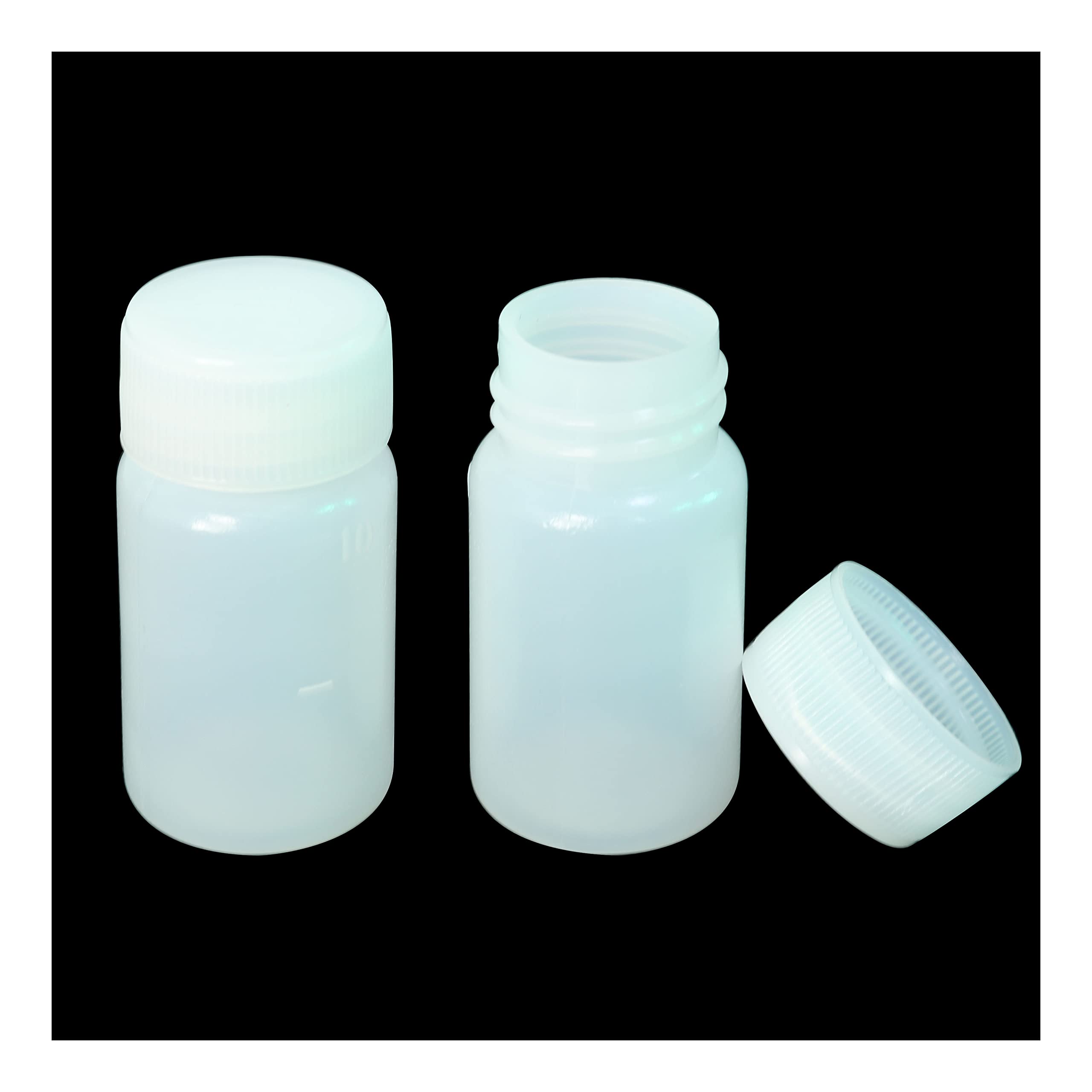 Tegg PE Reagent Bottle 50PCS 10ml PE Plastic Chemical Containers Sample Sealing Liquid Medicine Bottles