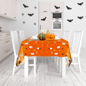 Fancy Land Halloween Tablecloths 3 Pack Halloween Plastic Kids Party Decorations 54 x 108 Halloween Disposable Table Cover