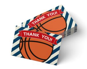 basketball thank you cards encouragement affirmation surprise notes thank you we appreciation you pack of 100 3.5 x 2 inch