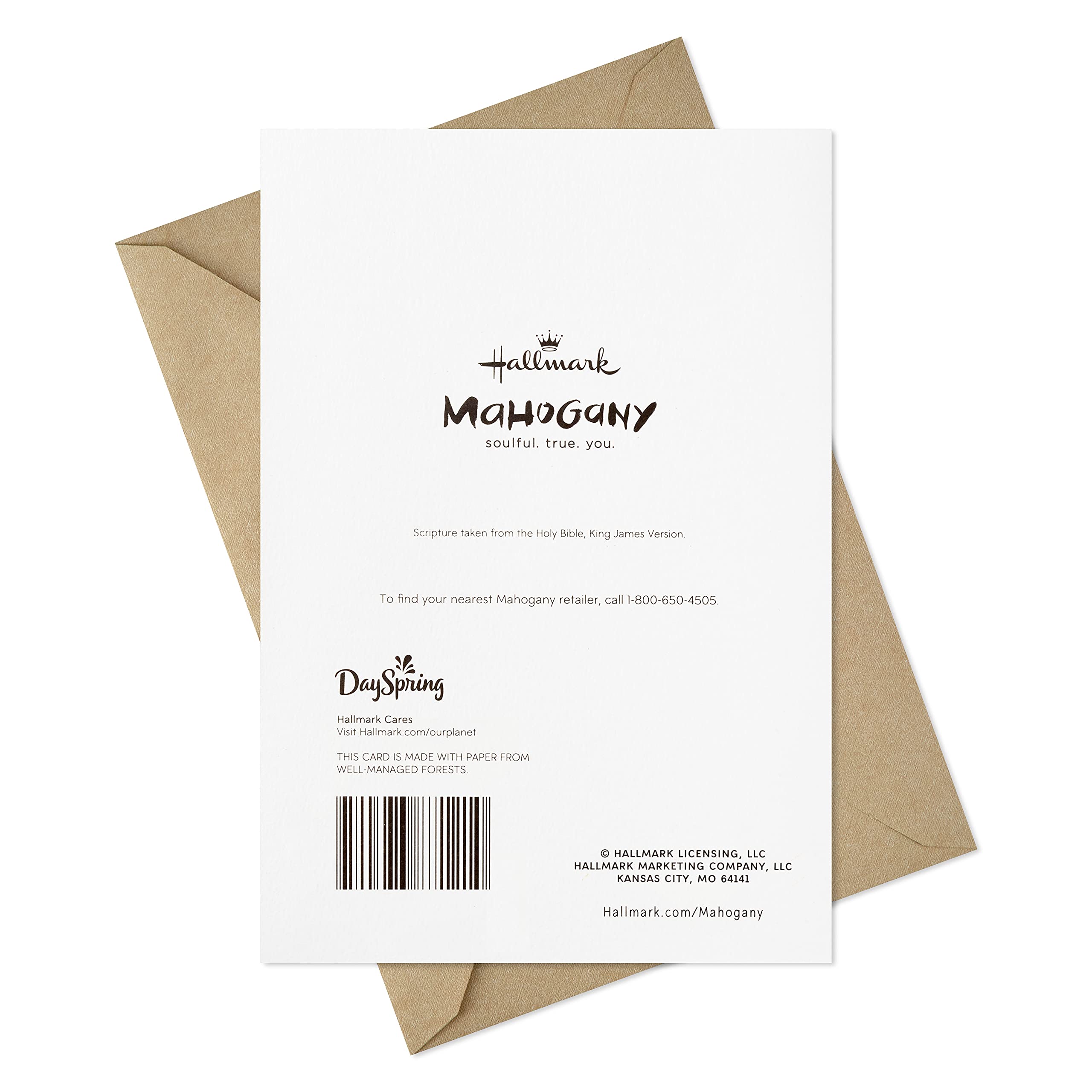 Hallmark Mahogany Religious Thank You Cards, Pack of 2 (Blessed) for Nurses Day, Administrative Professionals Day, Clergy and More