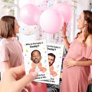 40 Cute Baby Shower Games - Scratch Off Lottery Ticket Raffle Cards Baby Shower Game - Funny Baby Shower Games - who is the baby's daddy - 40 Cards