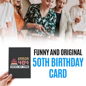 50th Birthday Card - Funny 50th Birthday Cards for Women - Happy 50th Birthday Card for Men - 50th Bday Card for Mum, Dad - 50 Years Old Card for Son, Daughter - Joke 50th Card for Sister, Brother