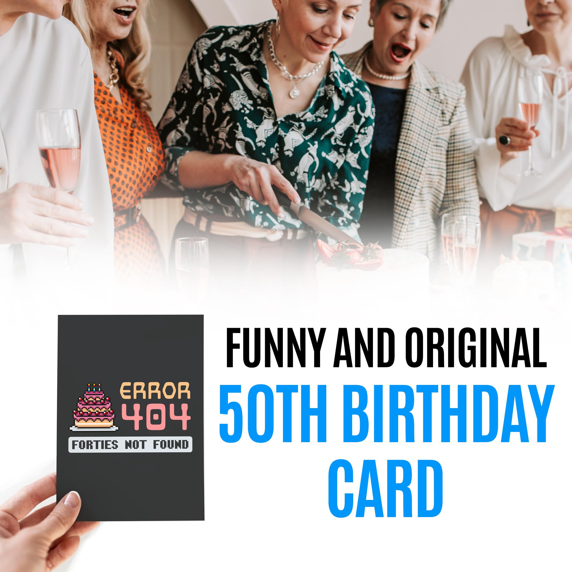 50th Birthday Card - Funny 50th Birthday Cards for Women - Happy 50th Birthday Card for Men - 50th Bday Card for Mum, Dad - 50 Years Old Card for Son, Daughter - Joke 50th Card for Sister, Brother