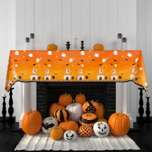 Fancy Land Halloween Tablecloths 3 Pack Halloween Plastic Kids Party Decorations 54 x 108 Halloween Disposable Table Cover